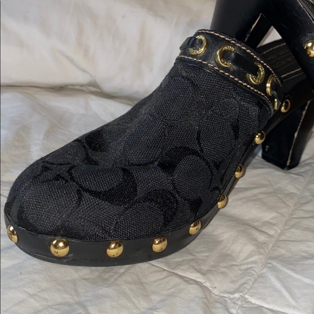 Coach Clogs Gold Studded Slip On..Dont Miss Out! - Gem